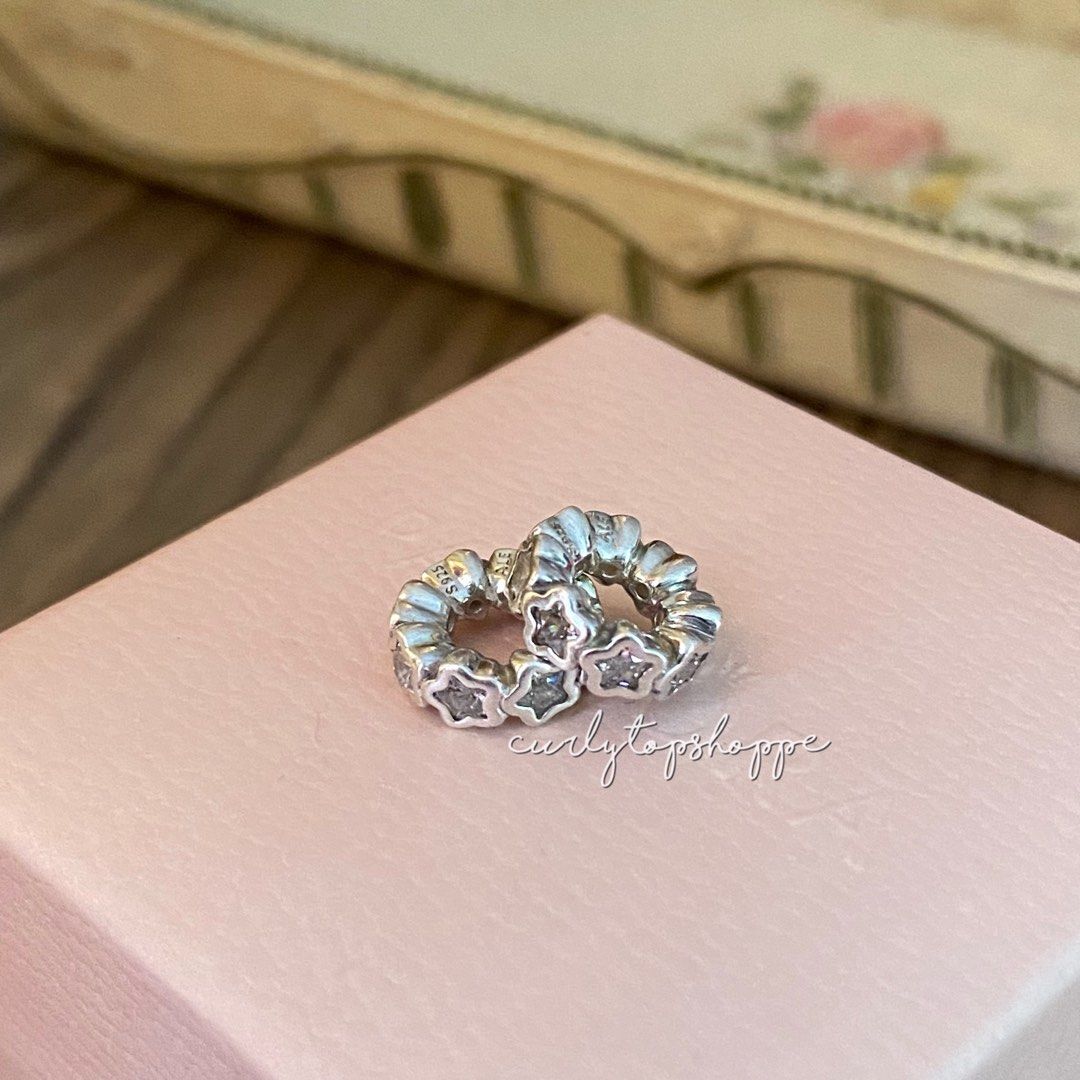 Pandora Starshine Spacers (Pair), Women's Fashion, Jewelry & Organizers ...