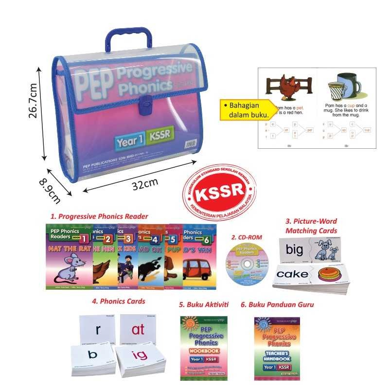 Pep Progressive Phonics KSSR Tahun 1, Hobbies & Toys, Stationery ...