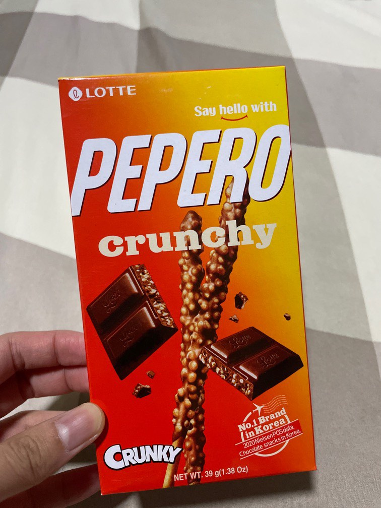 Pepero Crunchy, Food & Drinks, Packaged & Instant Food on Carousell