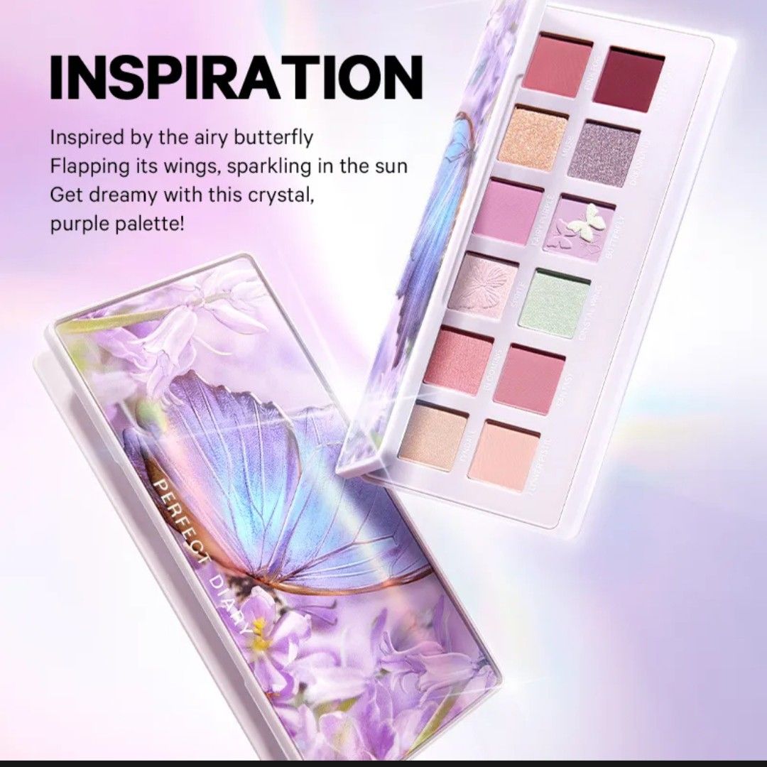 Perfect Diary Eyeshadow Palette (Butterfly), Beauty & Personal Care ...