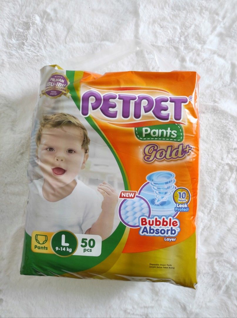 Petpet Gold+ Diaper Pants M60/L50, Babies & Kids, Bathing & Changing, Diapers & Baby Wipes on ...
