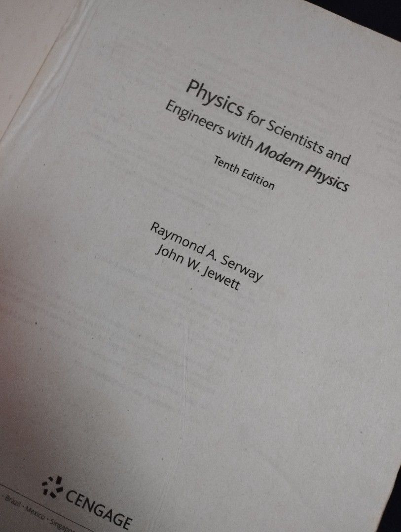 Physics for Scientist and Engineers with Modern Physics 10th ed, Hobbies & Toys, Books ...