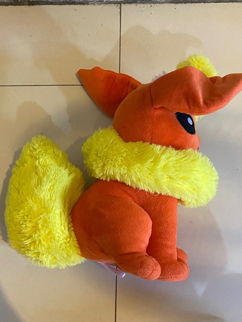 Pokemon Flareon stuffed toy, Hobbies & Toys, Toys & Games on Carousell