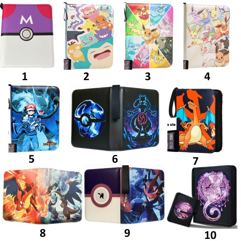 Pokemon Ga Ole Zip Album Sleeve 4 or 9 Pocket Gaole Disk Holder Storage ...