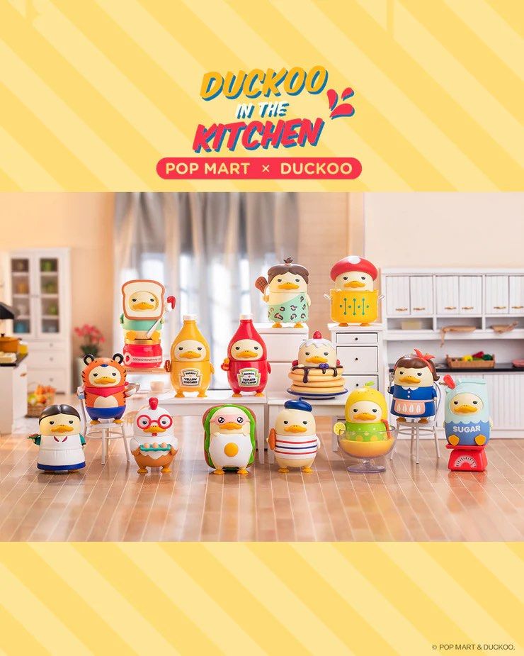 Popmart duckoo in the kitchen, Hobbies & Toys, Toys & Games on Carousell