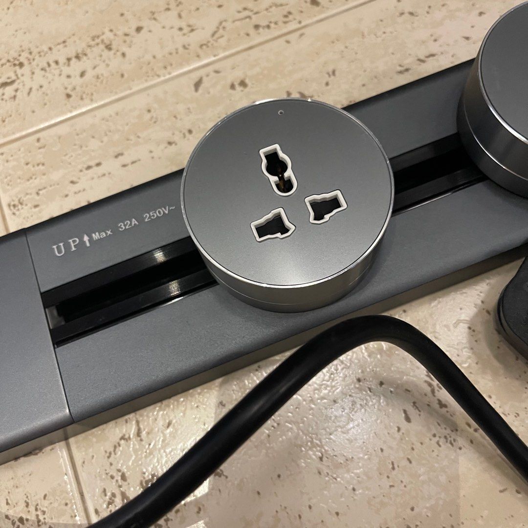 Power track with 4 sockets, TV & Home Appliances, Electrical, Adaptors ...