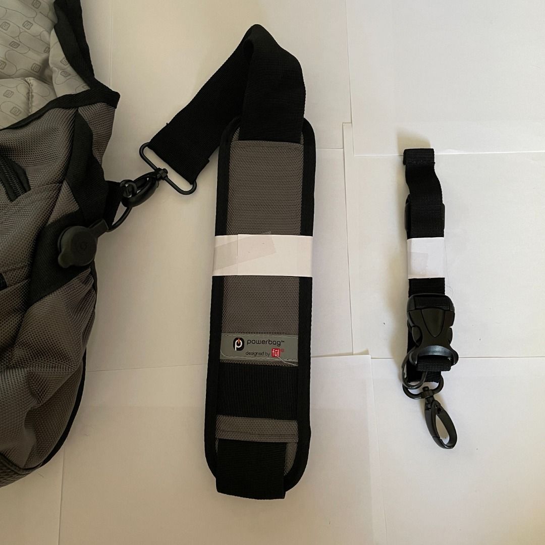 Powerbag Messenger Bag with 3000 mAh - Grey on Carousell