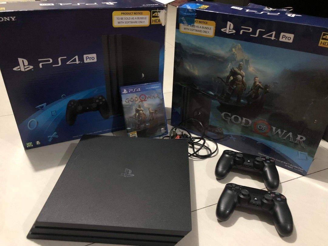PS4 Pro 1TB God of War Limited Edition, Video Gaming, Video Game ...
