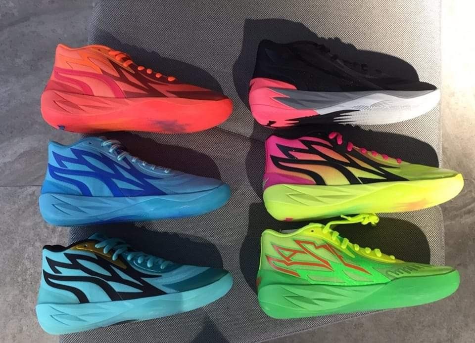 Puma mb2 Lamelo Ball rick and morty honeycomb flare on Carousell