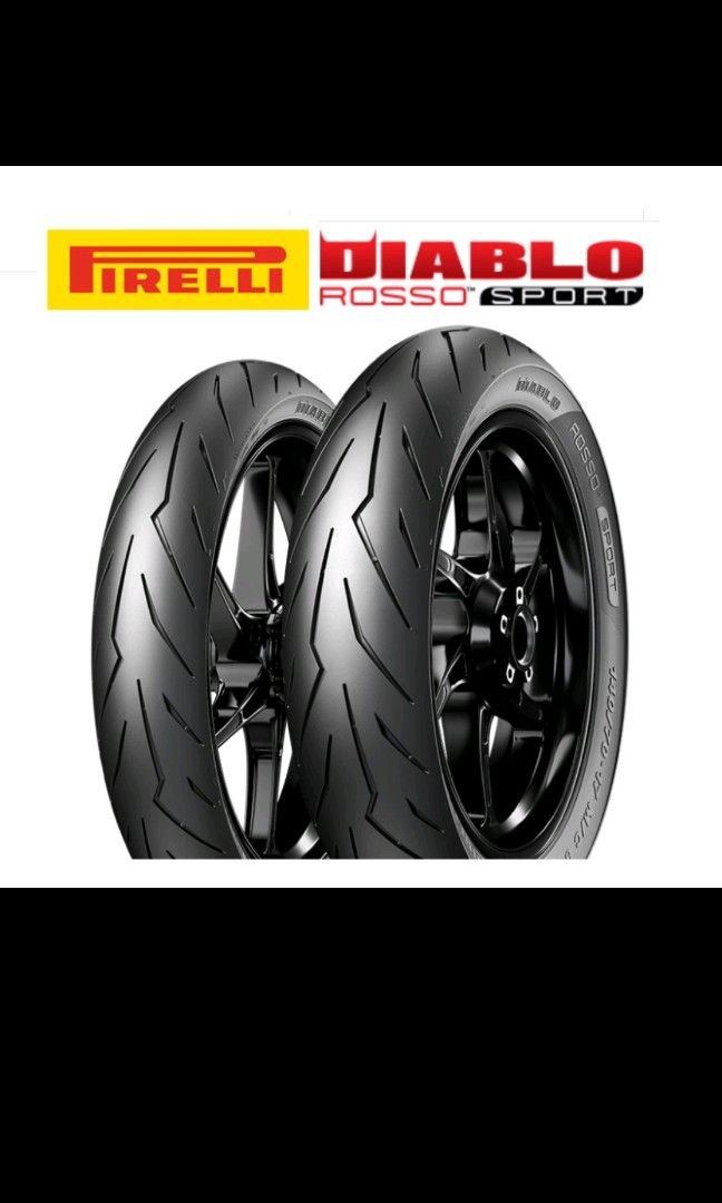 R15v3/MT15/XSR155 Pirelli rosso sport 100/80/17 & 140/70/17 ( 1pair ...