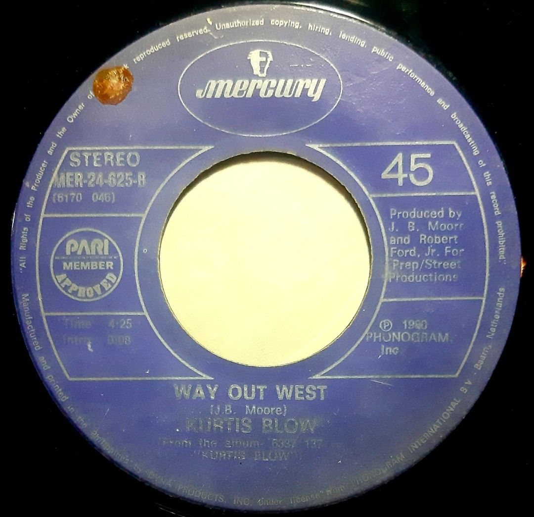 Rap / Hip-Hop / Electro / Old School / Classics 7" Vinyl Record 45RPM ...