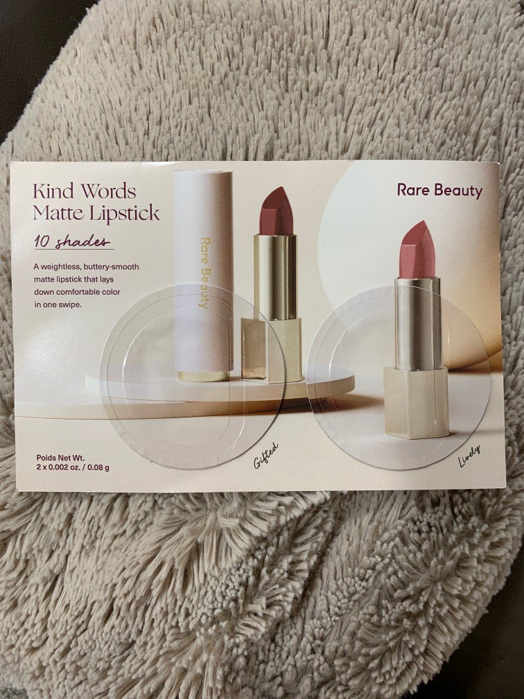 Rare beauty Matte Lipstick (2 shades) not primer foundation blusher ...
