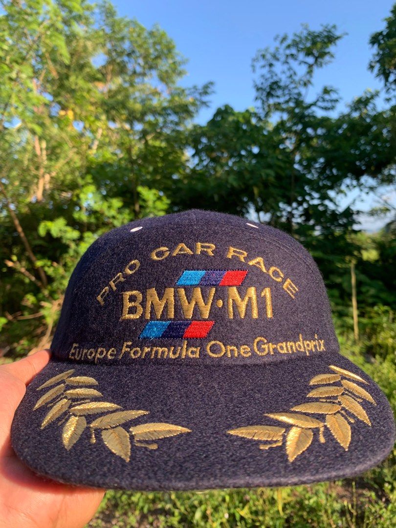 RARE! VINTAGE 80's BMW M1 F1 GP Gold Embroidery Podium Hat, Men's ...