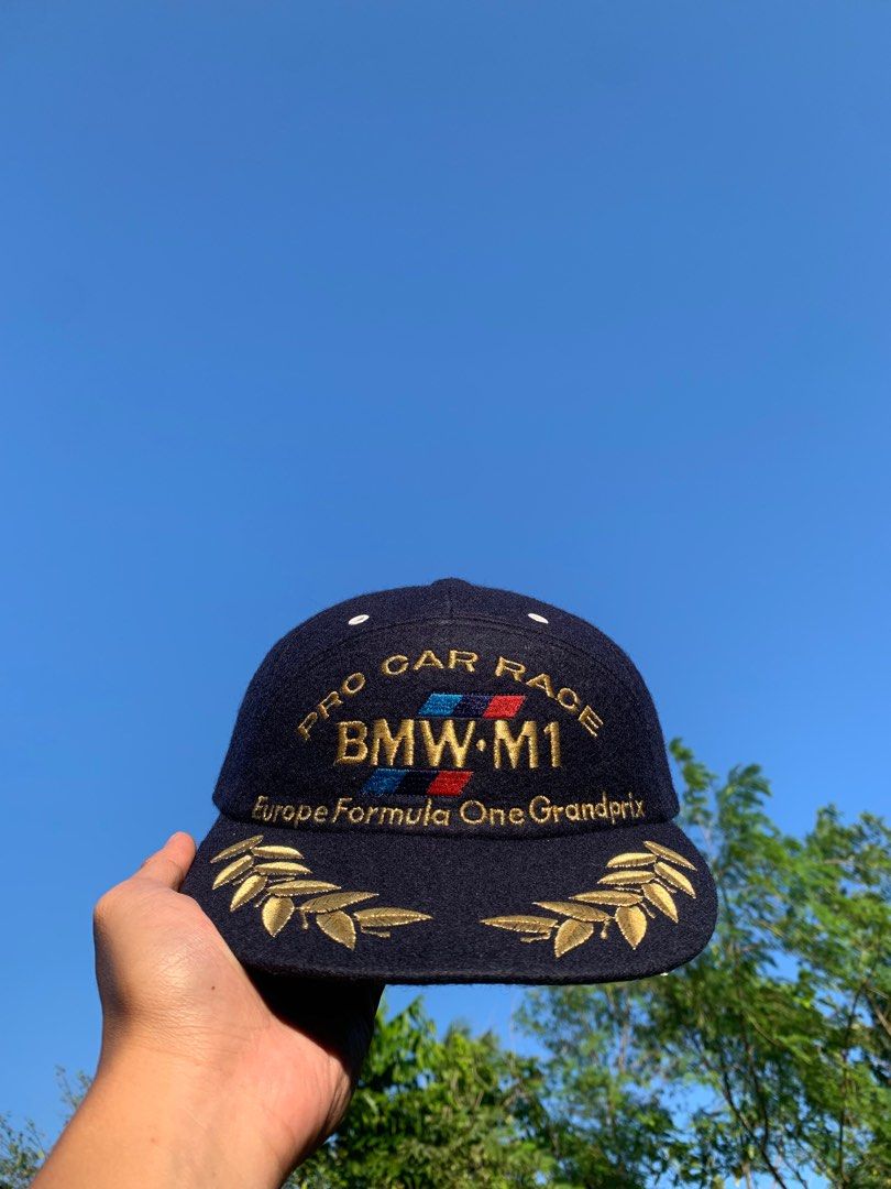 RARE! VINTAGE 80's BMW M1 F1 GP Gold Embroidery Podium Hat, Men's ...