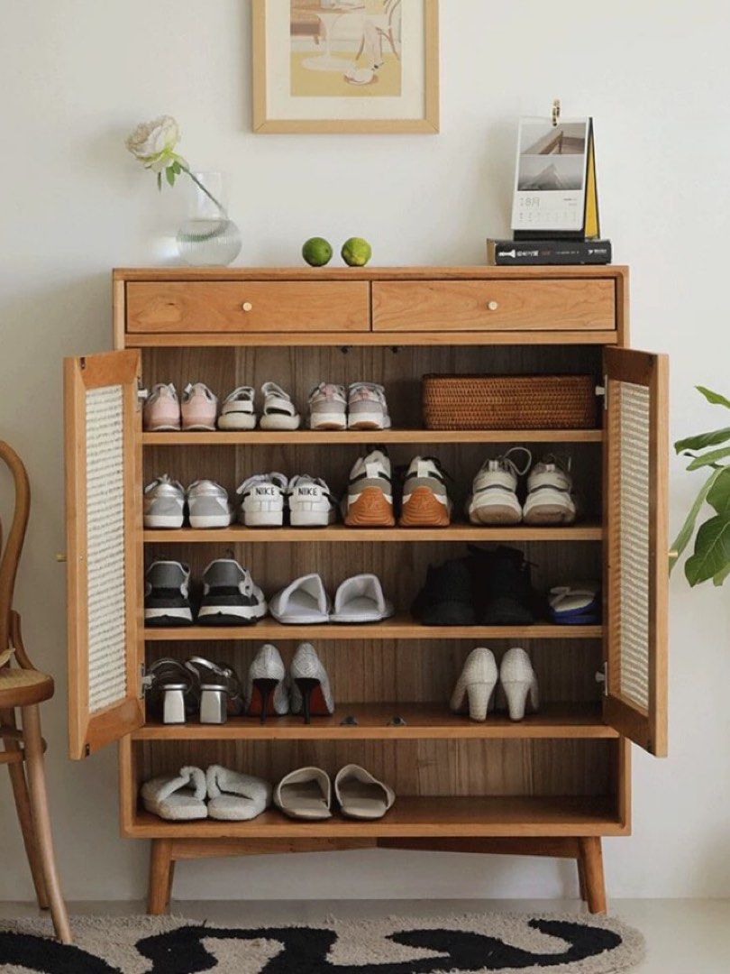 Rattan Customisation Shoe Book Shelf Rack Cabinet Shelves Storage ...