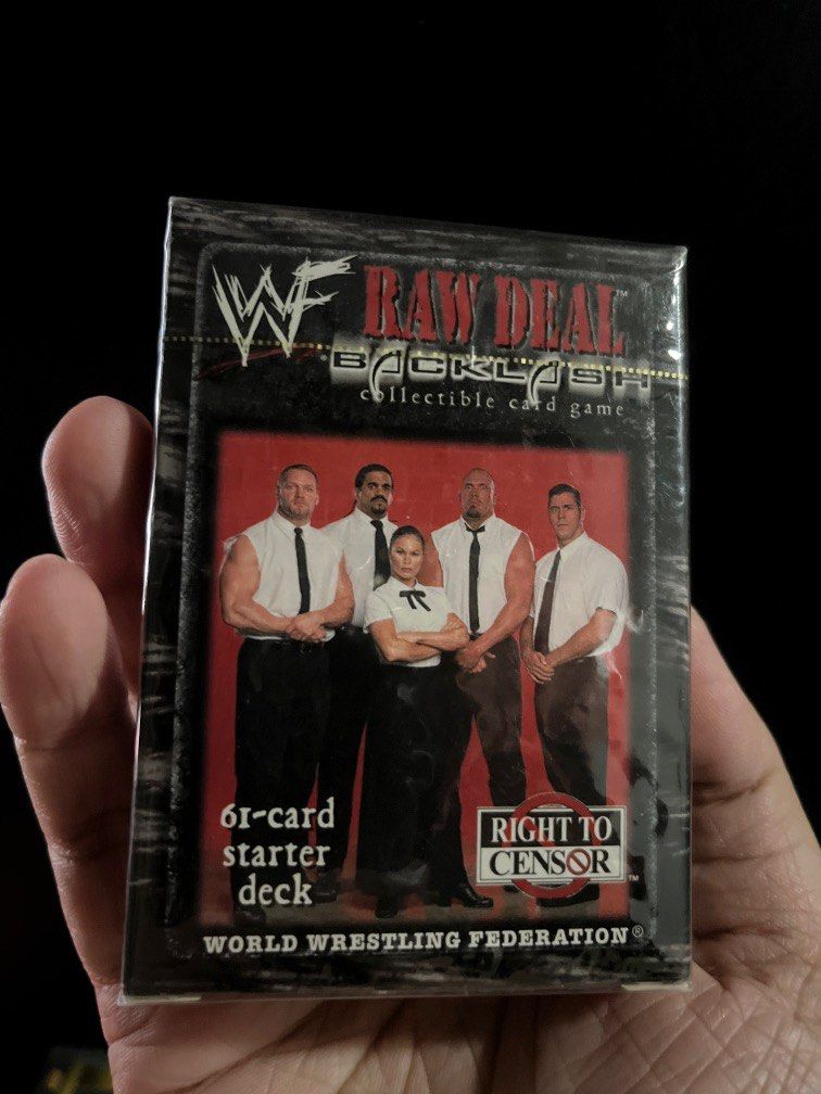 Raw deal right to censor theme deck backlash Wwe wwf wrestling, Hobbies ...