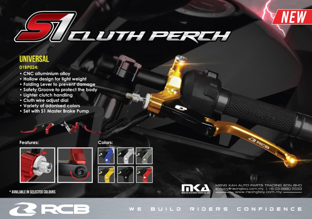 RCB Racing Boy S1 LEFT SIDE CLUTCH PERCH LEVER MASTER BRAKE PUMP SET ...