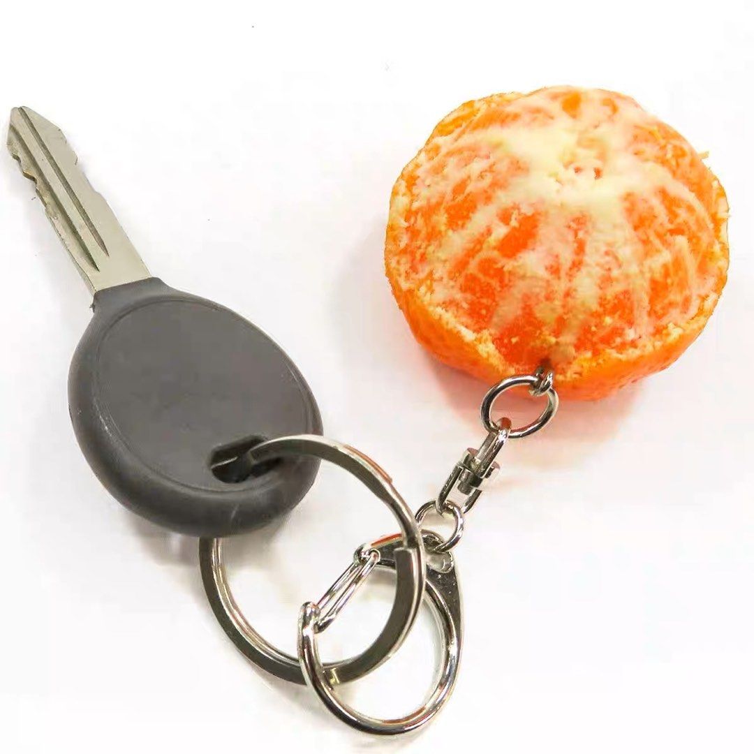 Realistic Orange Keychain, Women's Fashion, Watches & Accessories ...