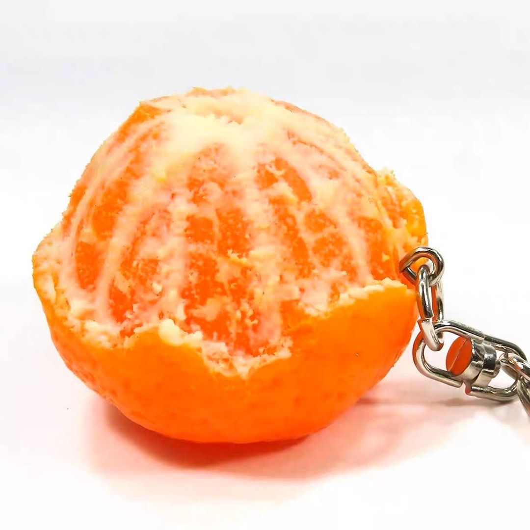 Realistic Orange Keychain, Women's Fashion, Watches & Accessories ...