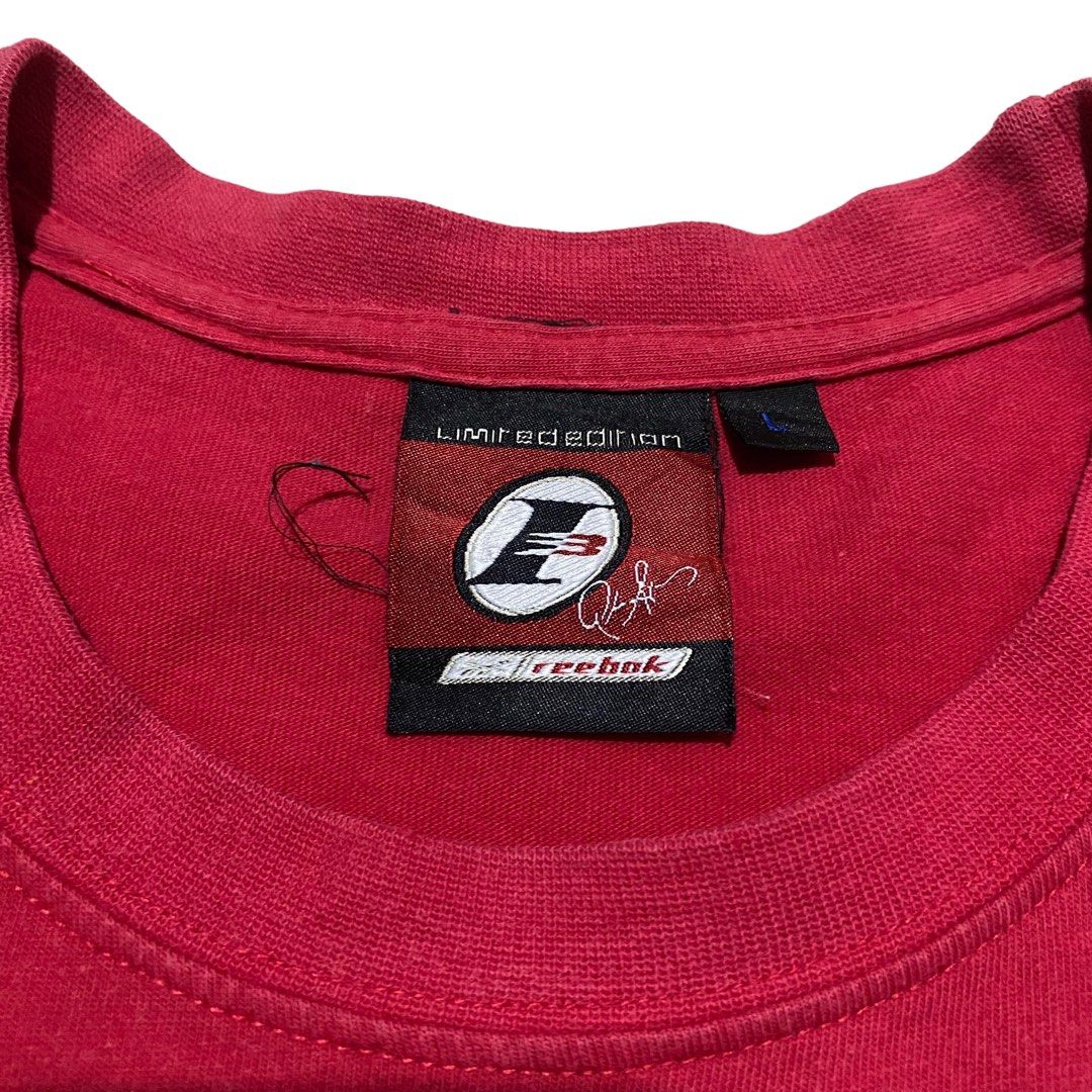 Reebok allen iverson afro tee, Fesyen Pria, Pakaian , Atasan di Carousell