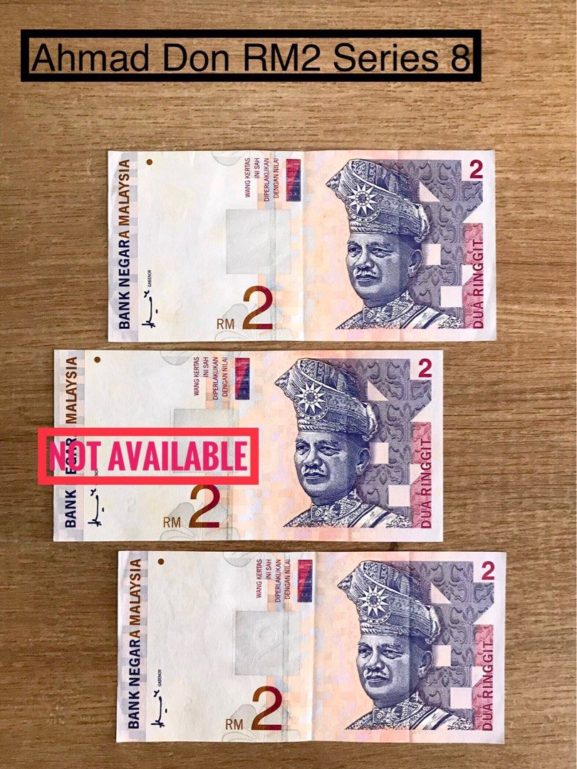 RM 2 Dua Ringgit Malaysia Ahmad Don RM2 Series 8th Siri 8, Hobbies ...