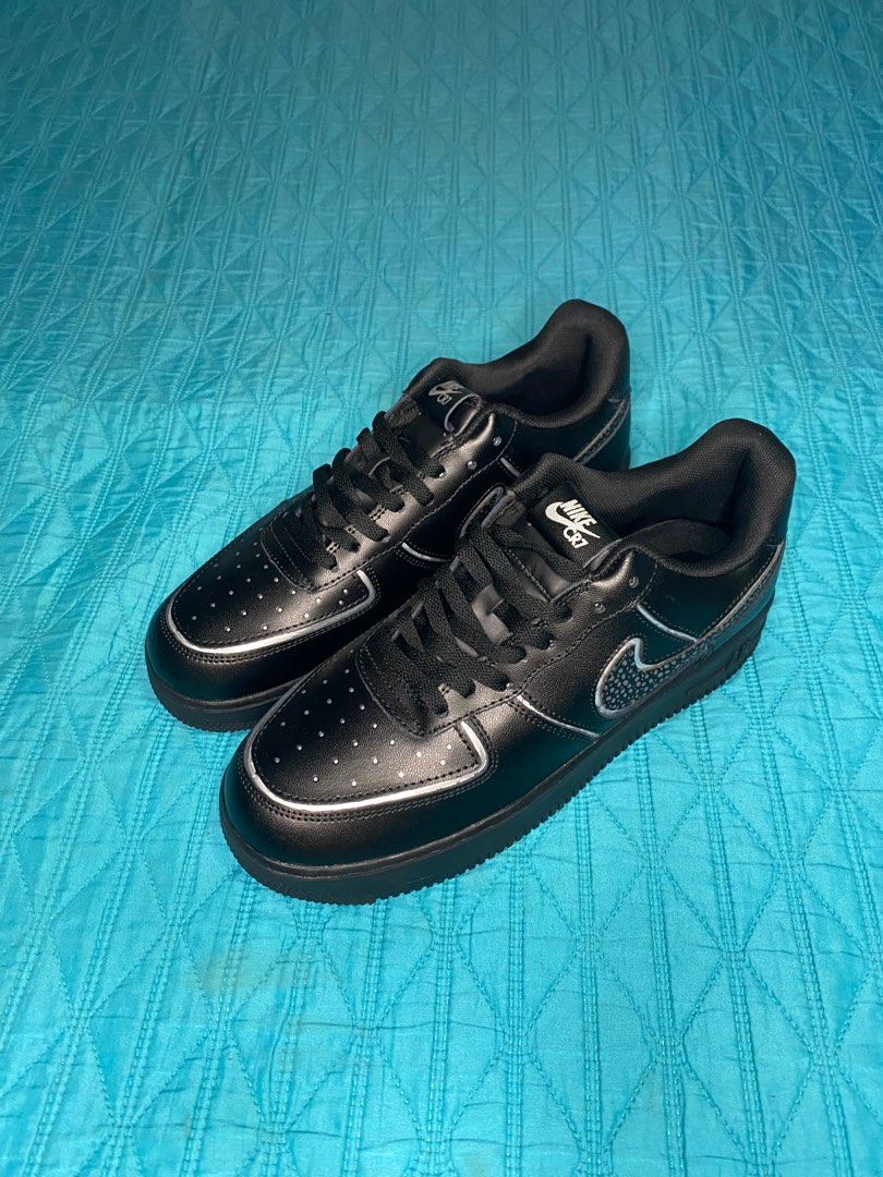 ‼️SALE‼️Nike AF1 Black, Men's Fashion, Footwear, Sneakers on Carousell