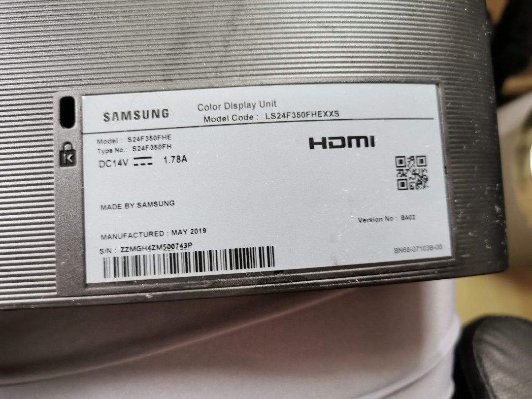 Samsung LS24F350FHEXXS 24 inch FHD monitor SF350, Computers & Tech ...