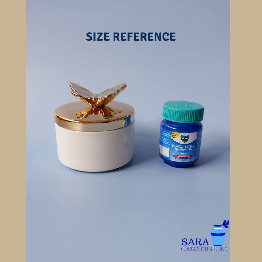 [saraurnsph] Butterfly Kiss Keepsake Urn Ceramic Mini Urn Cremation ...