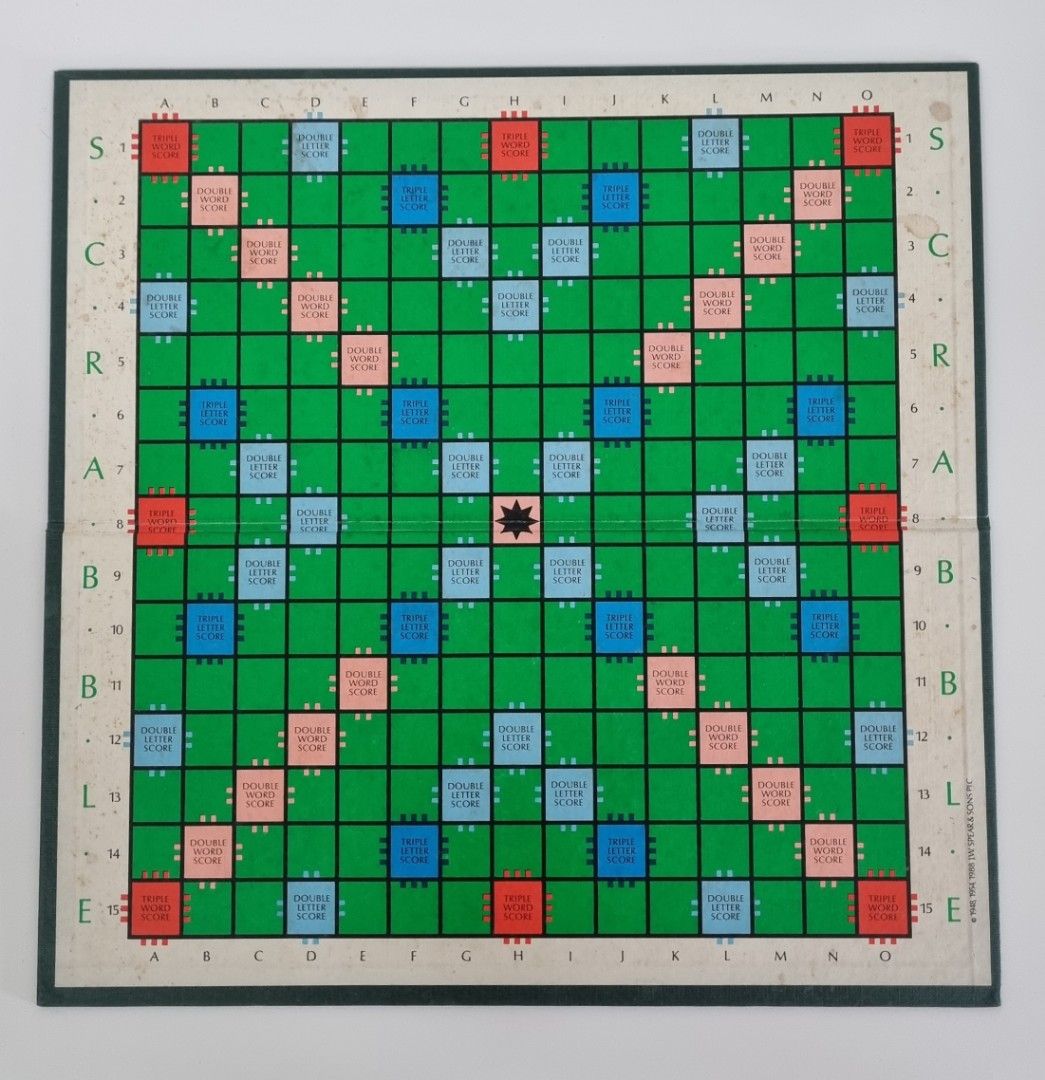 Scrabble Board from Scrabble Original 1988 by Spear's Games, Hobbies ...