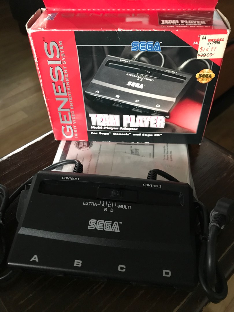 Sega Genesis / Mega Drive Multitap 4 player adapter, Video Gaming ...