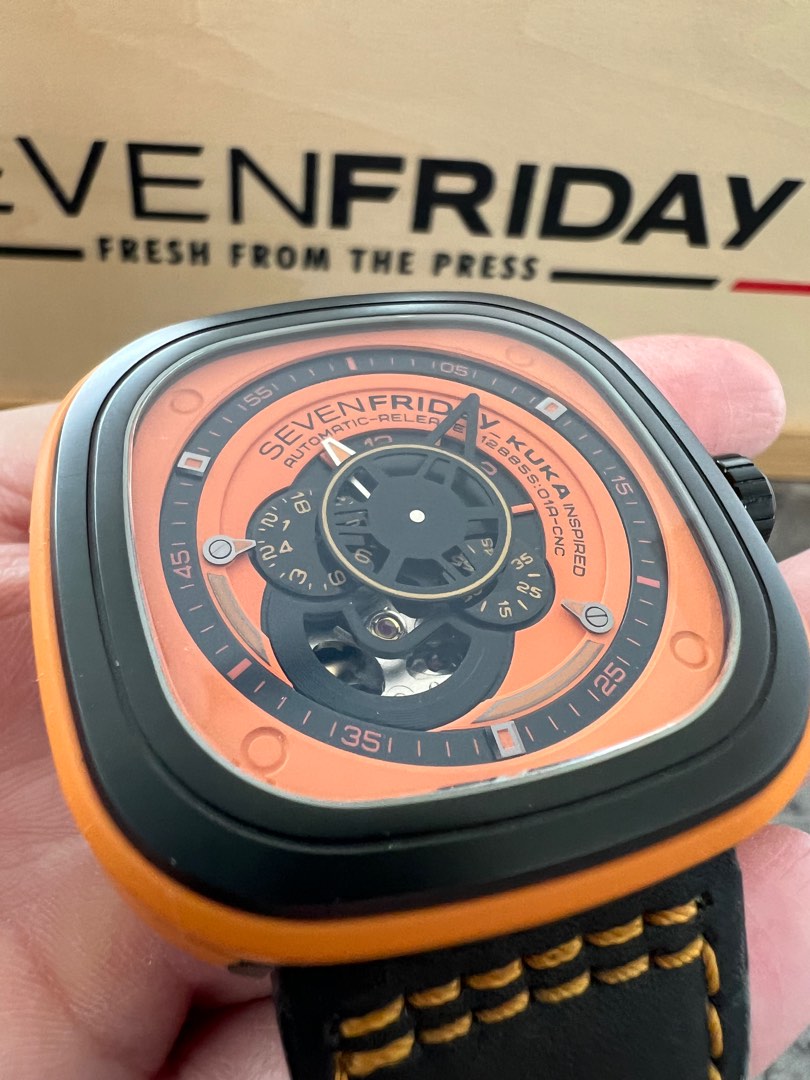 SevenFriday Orange Kuka Inspired, Luxury, Watches on Carousell