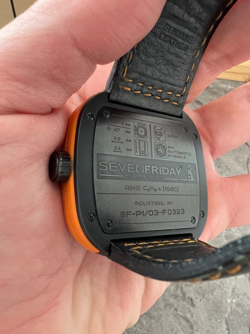 SevenFriday Orange Kuka Inspired, Luxury, Watches on Carousell