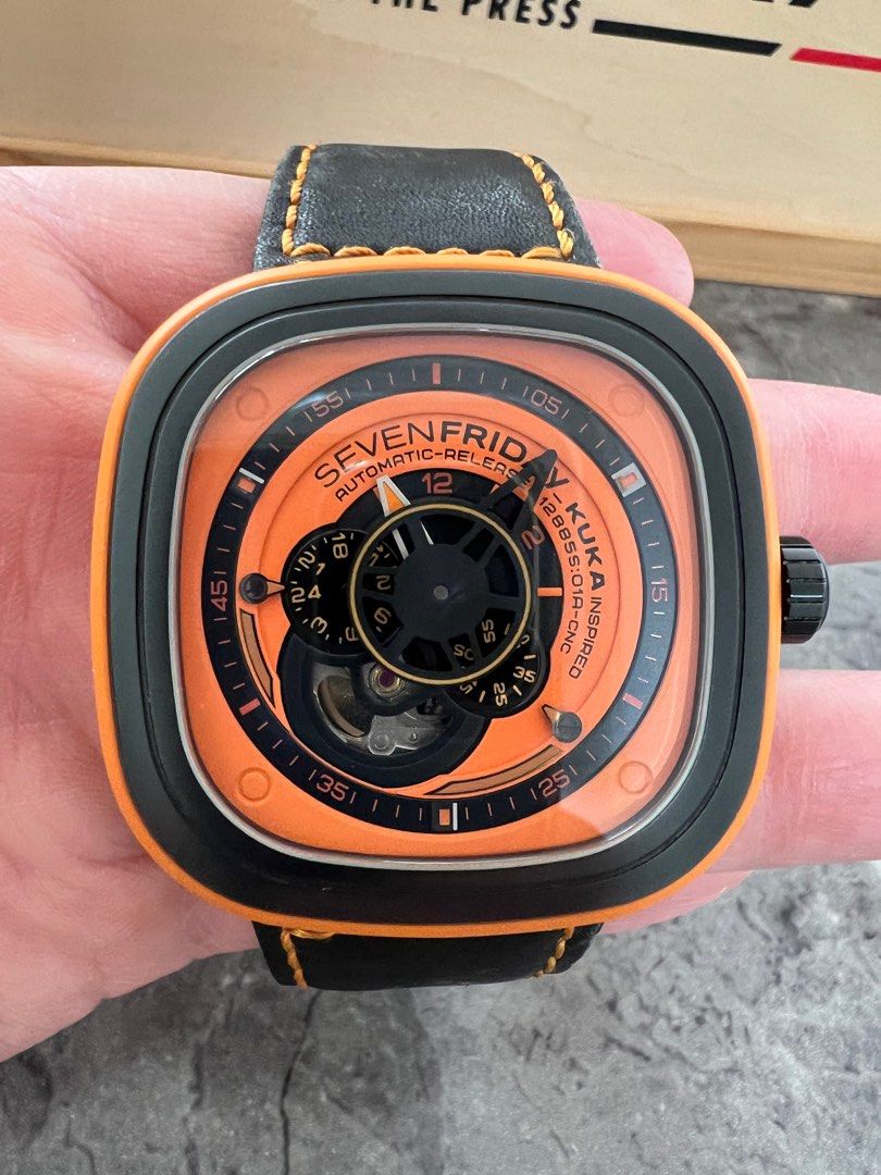 SevenFriday Orange Kuka Inspired, Luxury, Watches on Carousell