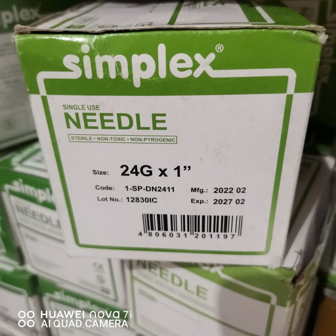 Simplex needle 24G x 1", Announcements on Carousell