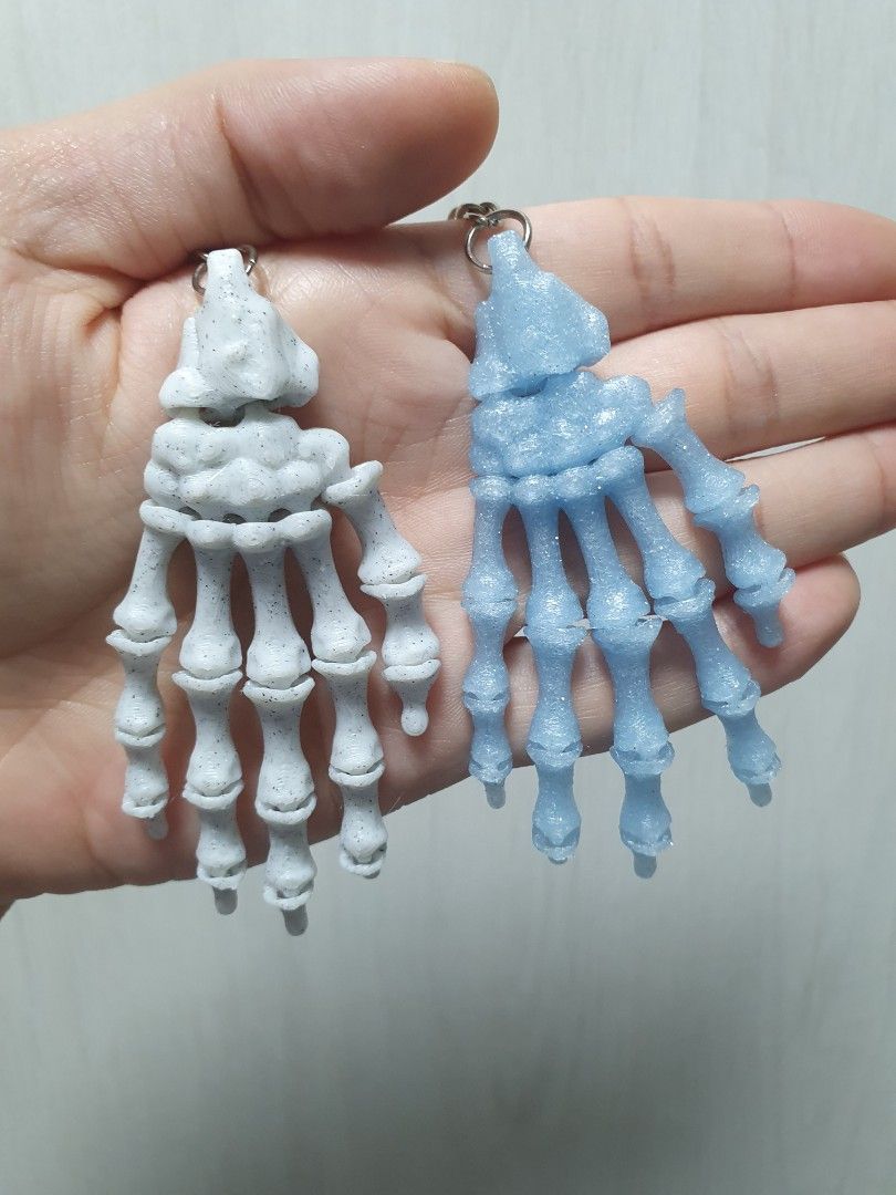 Skeleton Hand Keychain, Hobbies & Toys, Toys & Games on Carousell