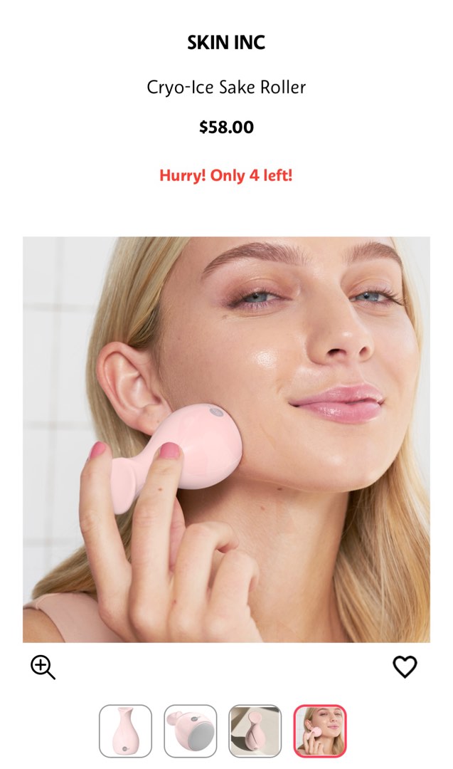 Skin Inc Cryo-Ice Sake Roller, Beauty & Personal Care, Face, Face Care ...