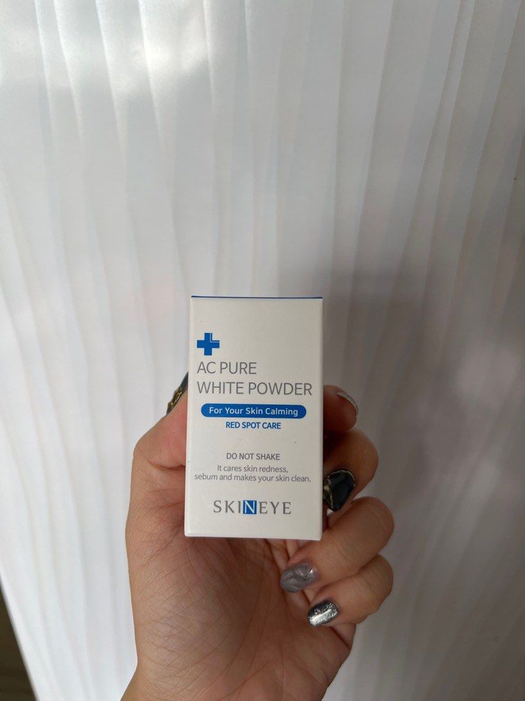 Skineye AC pure white powder, Beauty & Personal Care, Face, Face Care ...