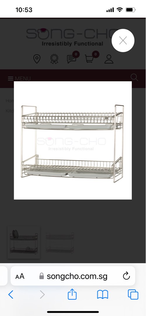 Song Cho Dish Rack, Furniture & Home Living, Kitchenware & Tableware ...