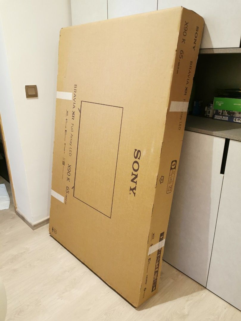 Sony 65-inch TV Empty Box with Styrofoam, TV & Home Appliances, TV ...