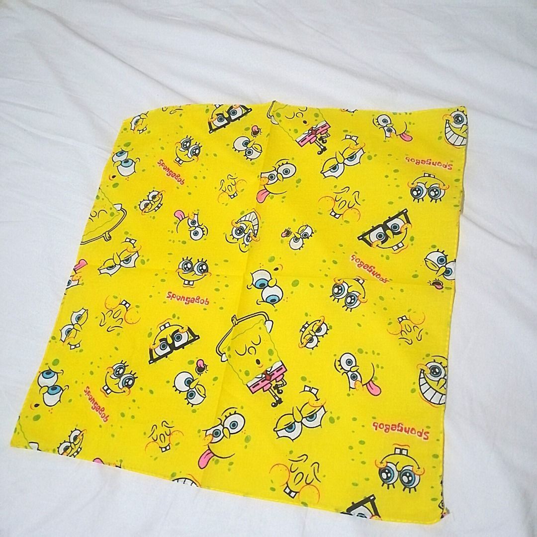 Spongebob Character Expressions Bandana Handkerchief Collectibles ...