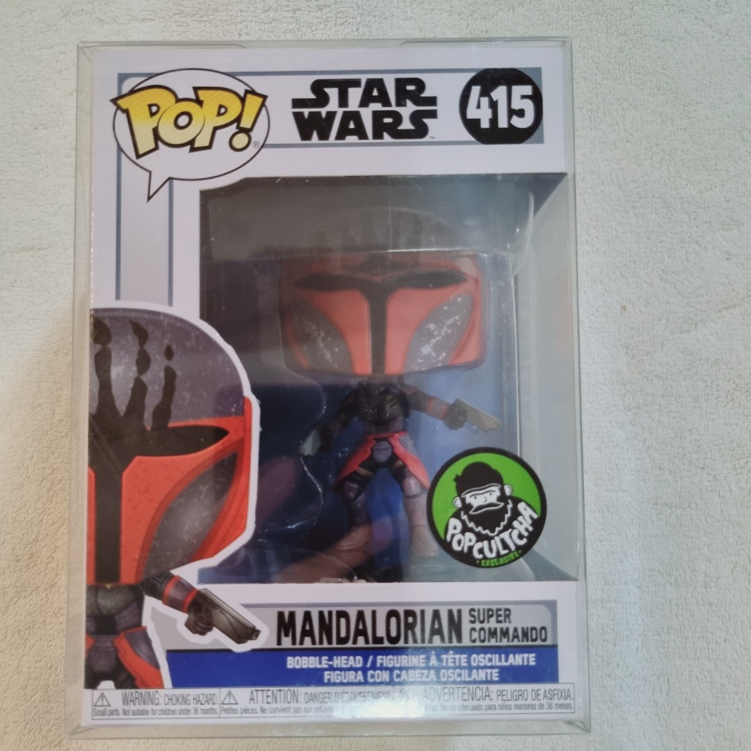 Star Wars #415 Mandalorian Super Commando Popculcha Exclusive Funko Pop ...