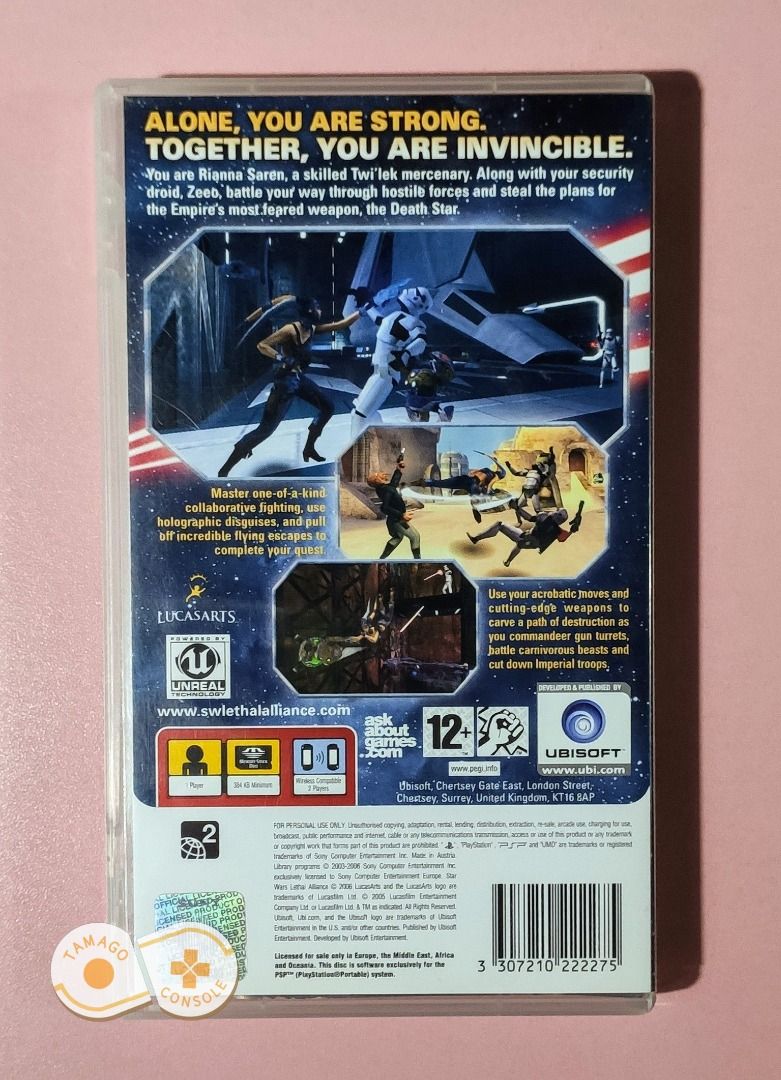 Star Wars: Lethal Alliance - [PSP Game] [ENGLISH Language] [CIB ...
