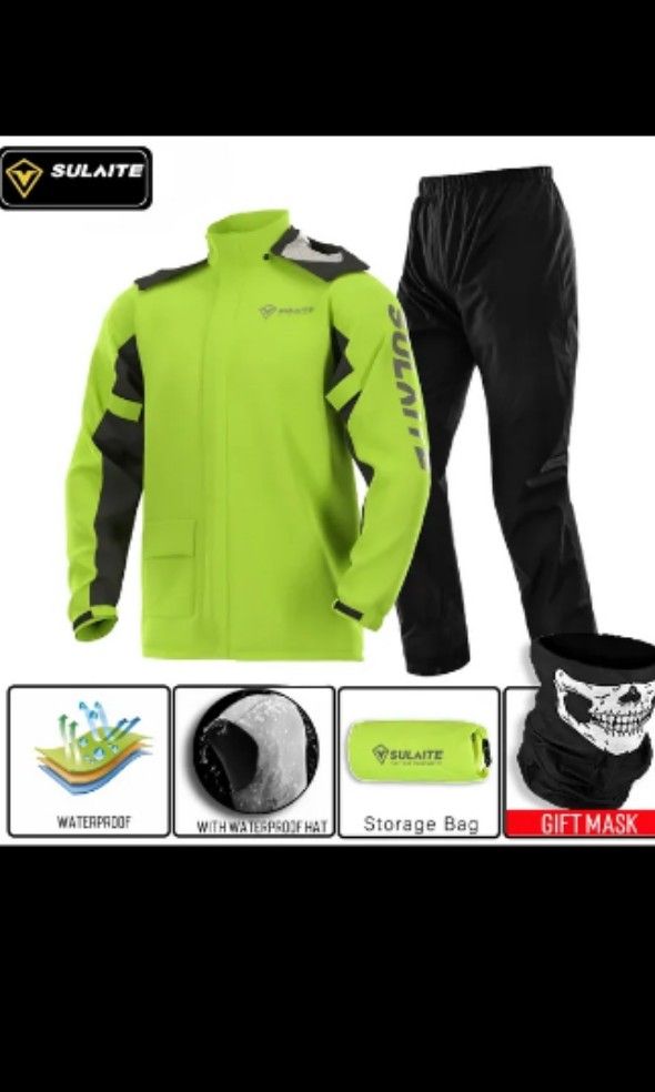 SULAITE Raincoat, Motorcycles, Motorcycle Apparel on Carousell