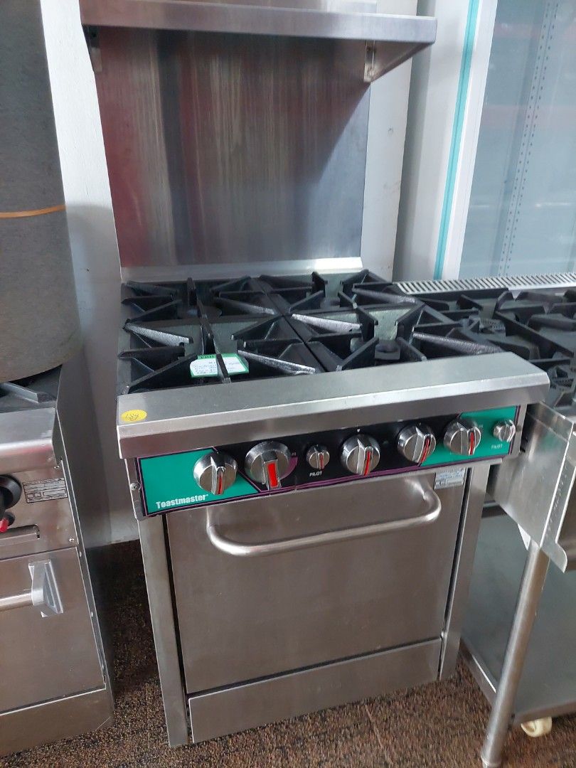 Toastmaster 4 Open Burner with Oven, 620mm.x 855mm x 1500mmh, LPG ...