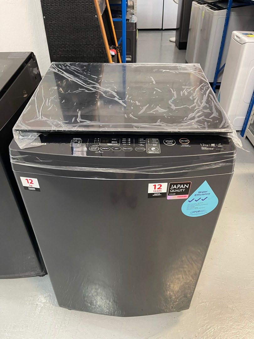 TOSHIBA 12Kg Top Load Washer AW-DUK1300KS, TV & Home Appliances ...