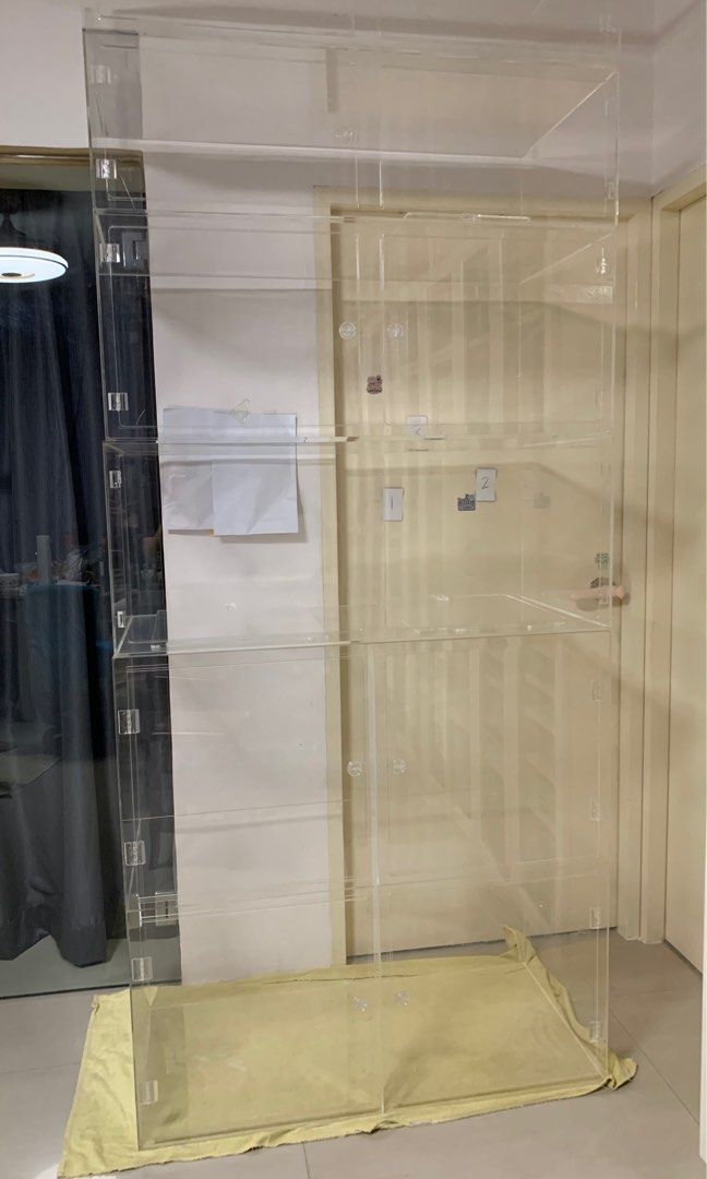 Transparent Acrylic Display Shelf Box with Latch Door Custom-Made ...