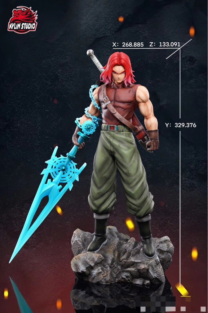 Trunks Super Saiyan God GK Figure Kylin Studio Dragonball, Hobbies ...