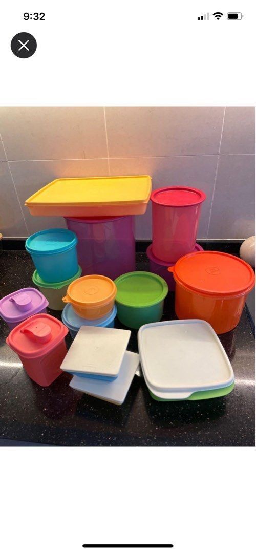Tupperware Brands container biscuits Raya water sauce bottle, TV & Home ...