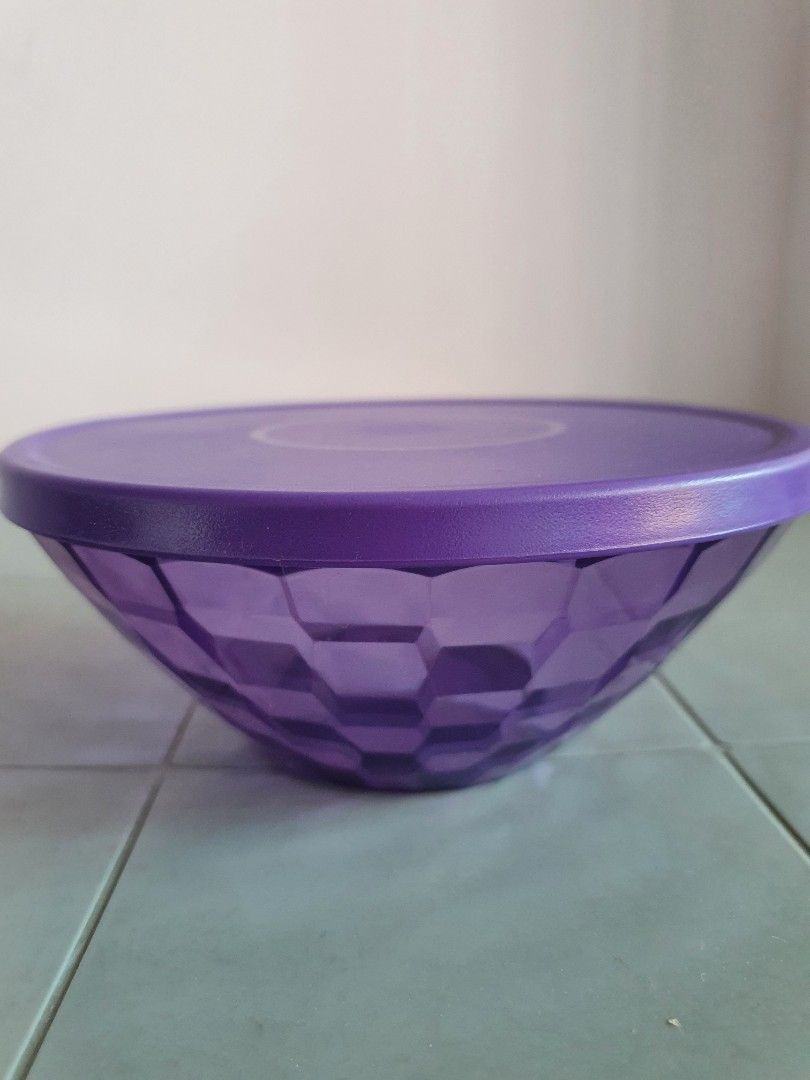 Tupperware Purple Prism Bowl (500ml), Furniture & Home Living ...
