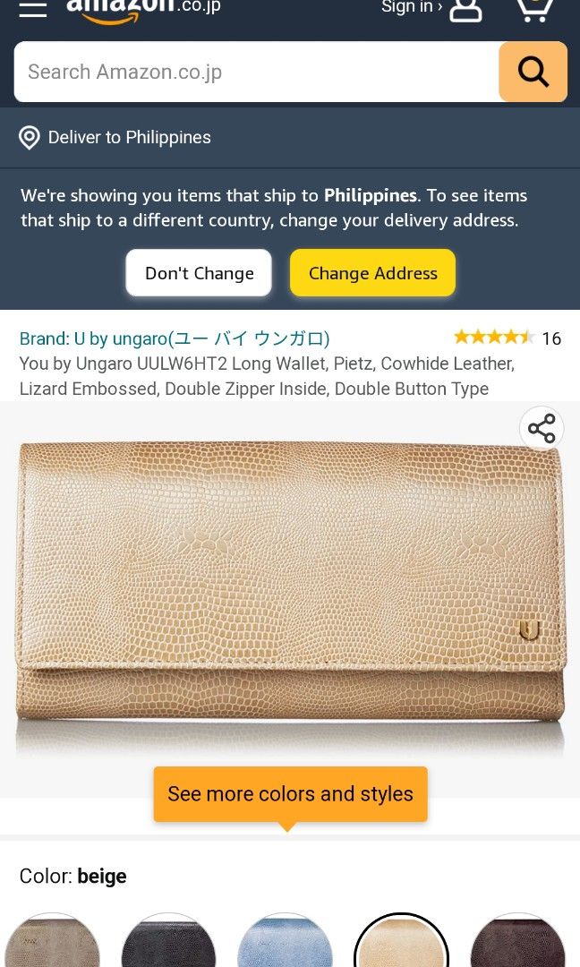 Ungaro lizard long wallet, Women's Fashion, Bags & Wallets, Wallets & Card holders on Carousell